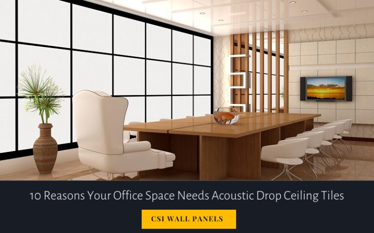 10 Reasons Your Office Space Needs Acoustic Drop Ceiling Tiles