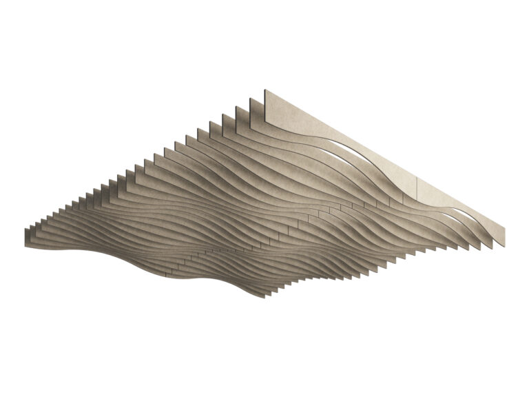 Single Baffles 002 - Curved Ceiling Baffle | CSI Creative