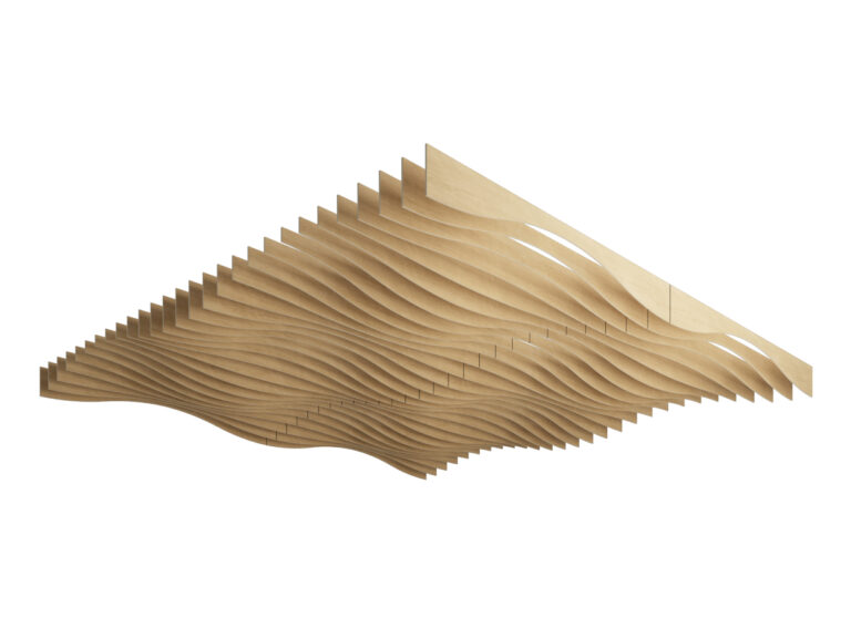 Single Baffles 002 - Curved Ceiling Baffle | CSI Creative