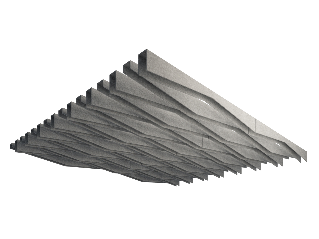 Folded Baffles 014 - Sound Baffle Panels | CSI Creative