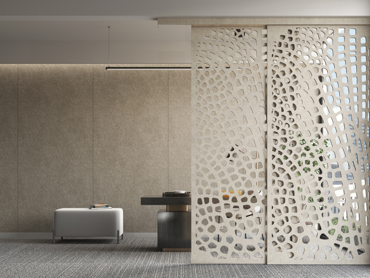 Single Dividers 003 - Sliding Felt Panel | CSI Creative