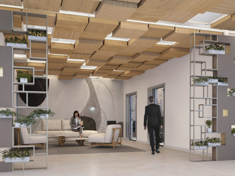 Folded Grid 001 - Ceiling Tiles Grid | CSI Creative