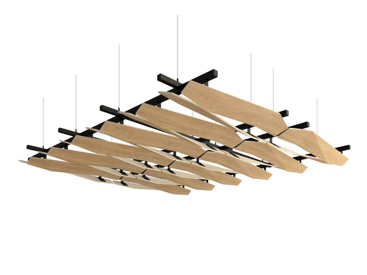 Faceted Baffles 003 - Hanging Sound Baffles | CSI Creative