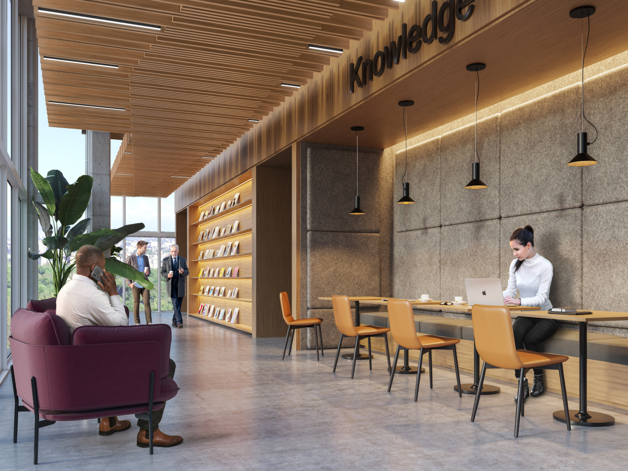 Folded Baffles 001 - Sound Absorbing Ceiling Baffles | CSI Creative