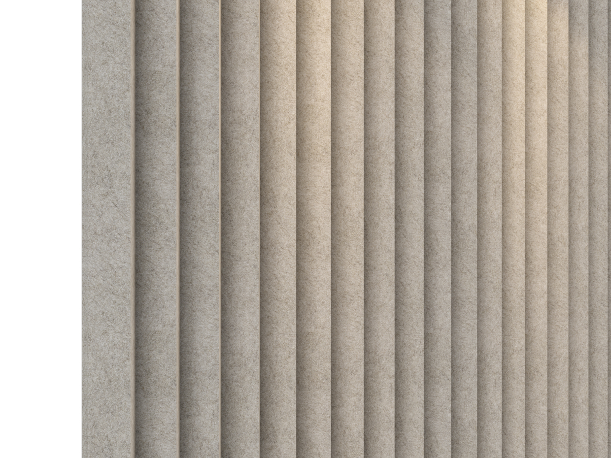 Folded Plug Surfaces 020 - Acoustic Felt Sheets | CSI Creative