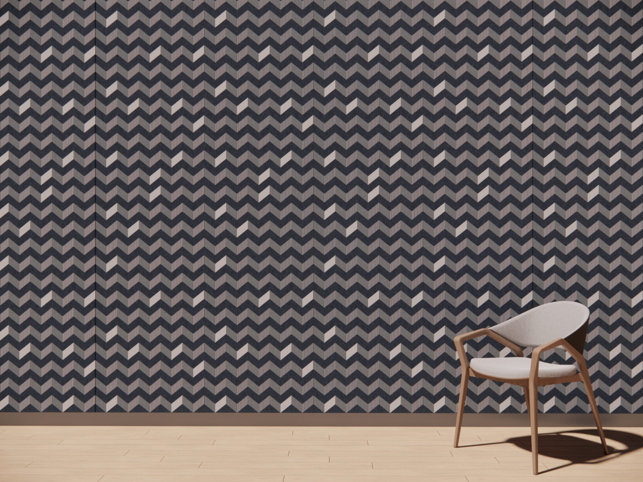 Chevron | Printed Felt Wall Panel | CSI Creative