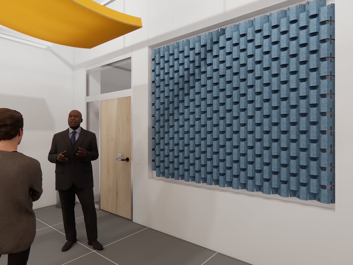 Folded Surfaces 007 - Acoustic Wall Paneling | CSI Creative