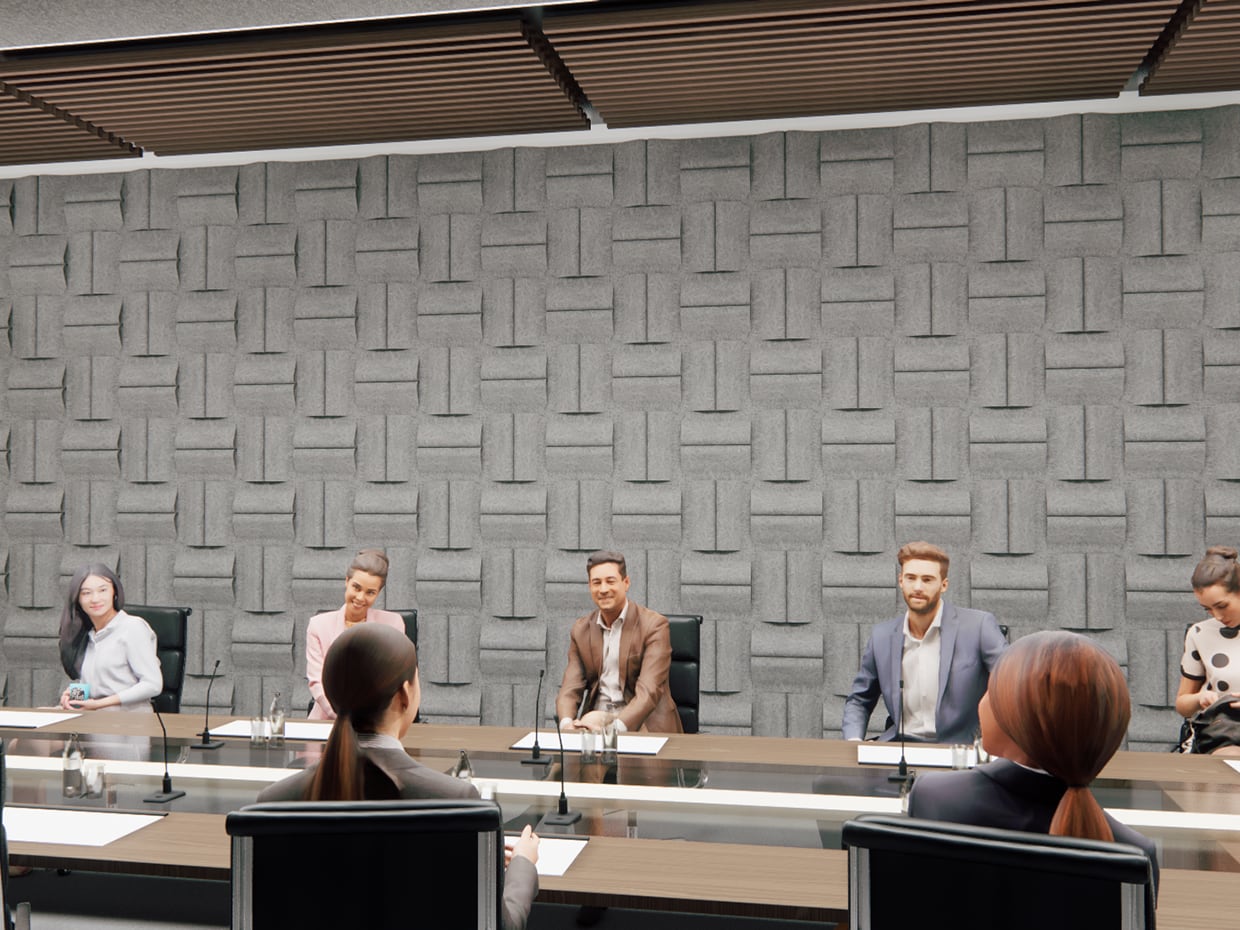 Curled Surfaces 001 - 3d Acoustic Felt Panels | CSI Creative