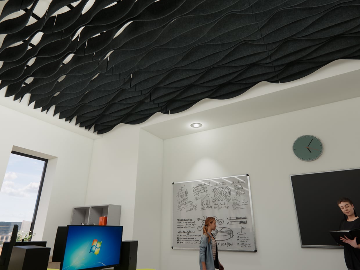 Single Baffles 019 - Felt Ceiling Baffles | CSI Creative