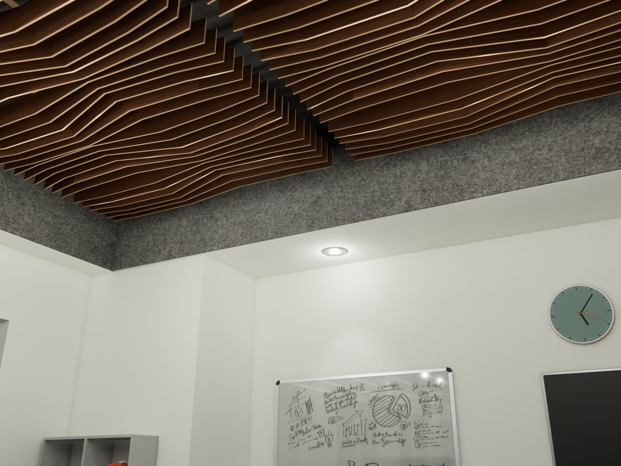 Faceted Baffles 005 - Suspended Ceiling Baffle | CSI Creative