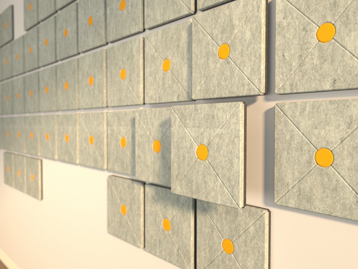 Stacked Surfaces 037 - 100% Organic Wool Felt Wall Panels | CSI Creative