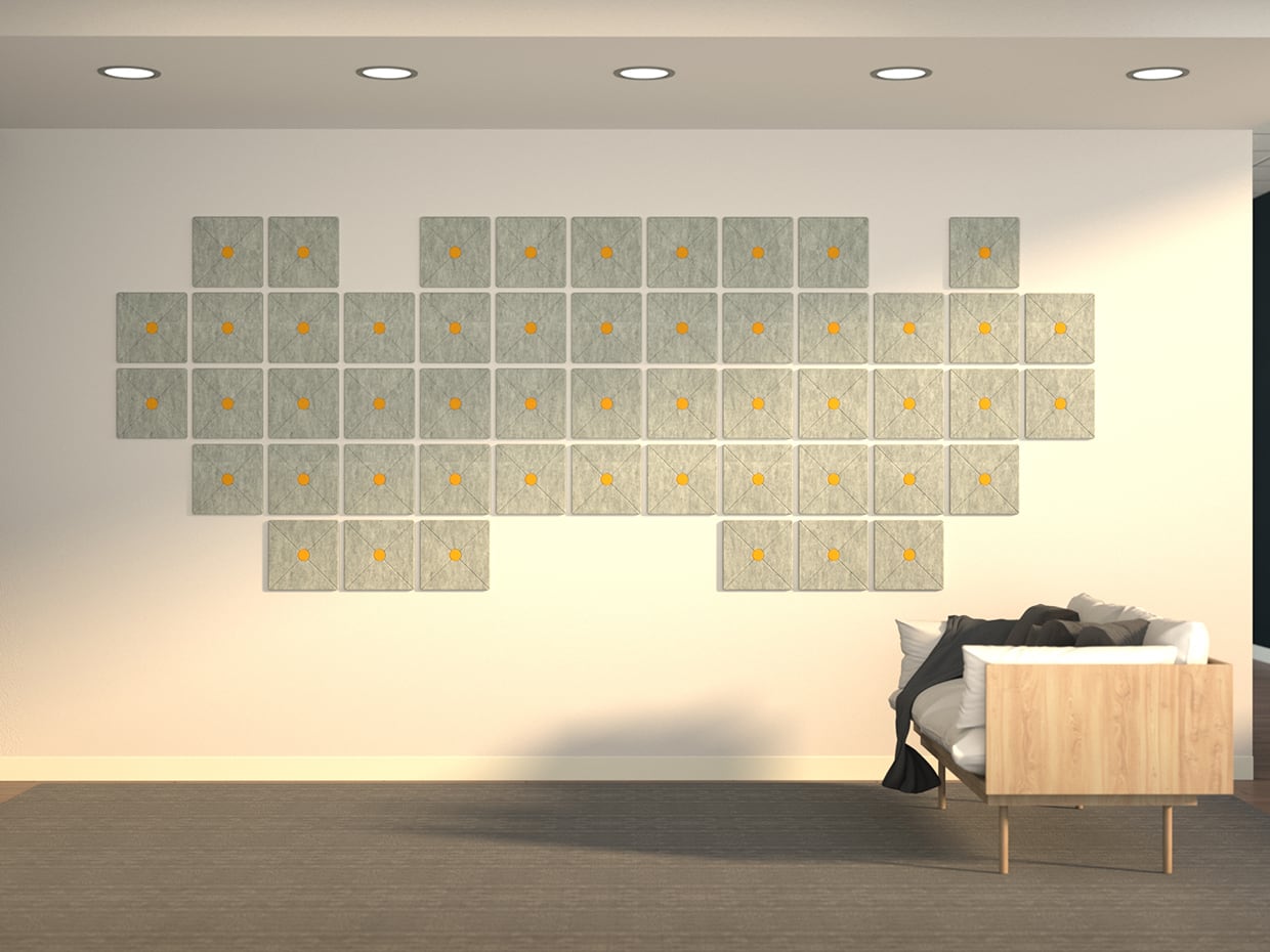 Stacked Surfaces 037 - 100% Organic Wool Felt Wall Panels | CSI Creative