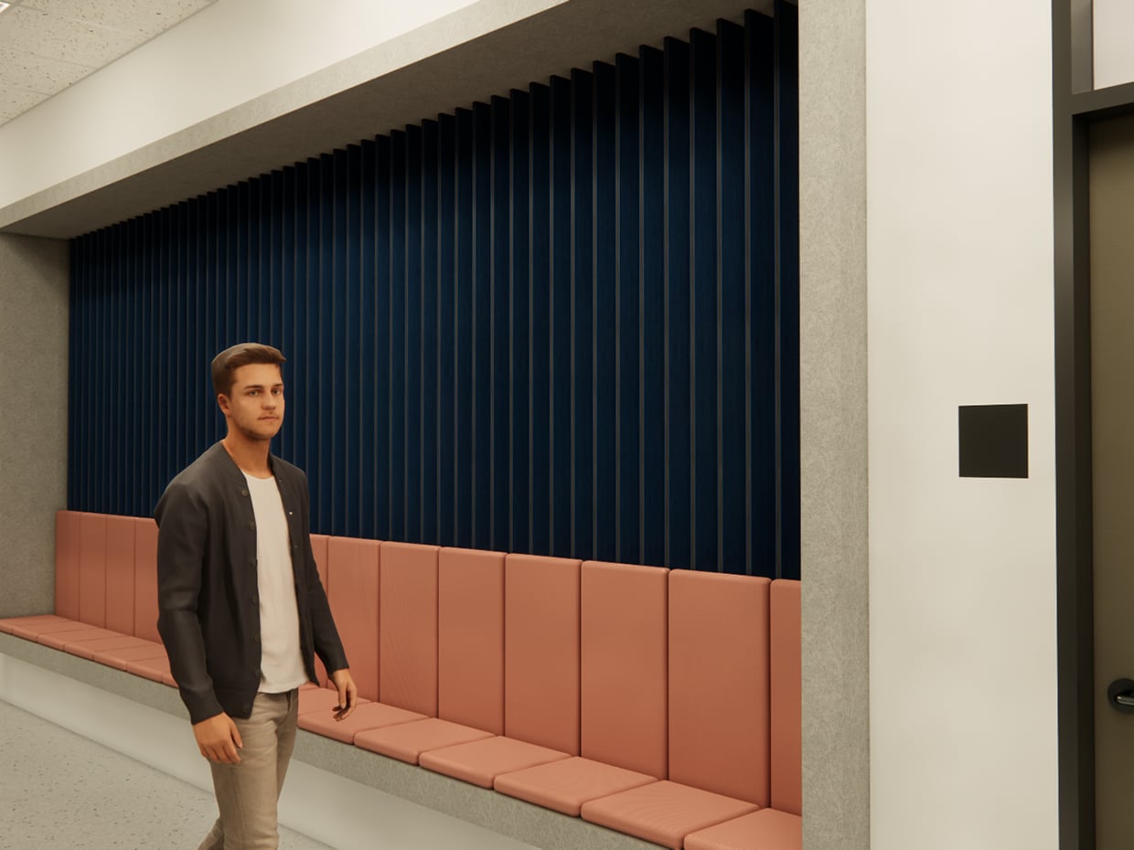 Blade Surfaces 001 - Vertical Felt Wall Paneling | CSI Creative