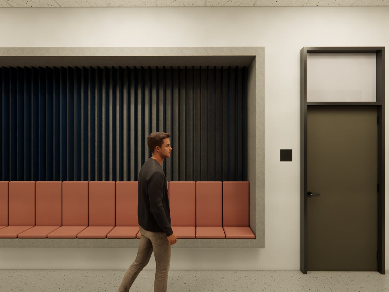 Blade Surfaces 001 - Vertical Felt Wall Paneling | CSI Creative