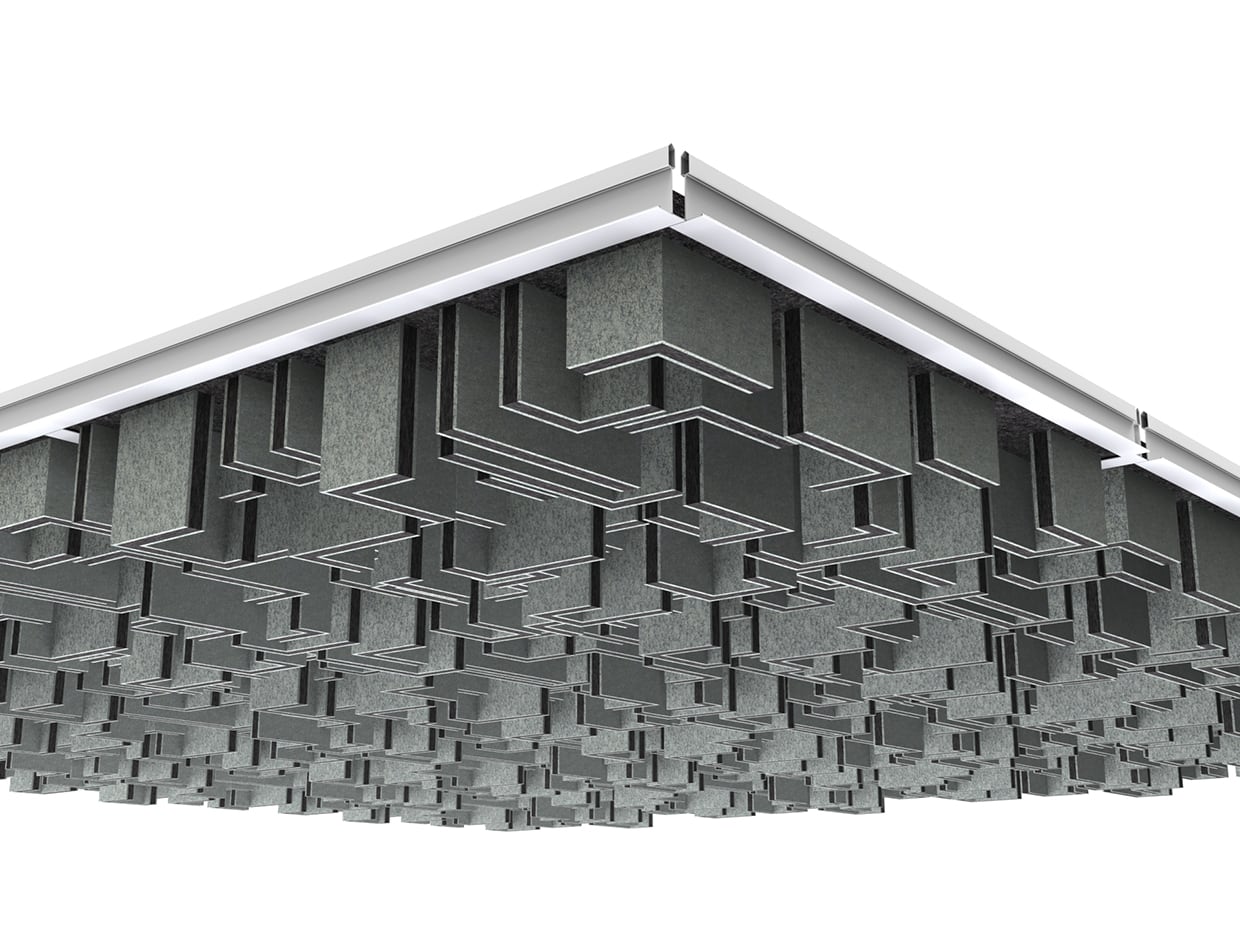 Folded Plug Grid 002 - Ceiling Grid System | CSI Creative