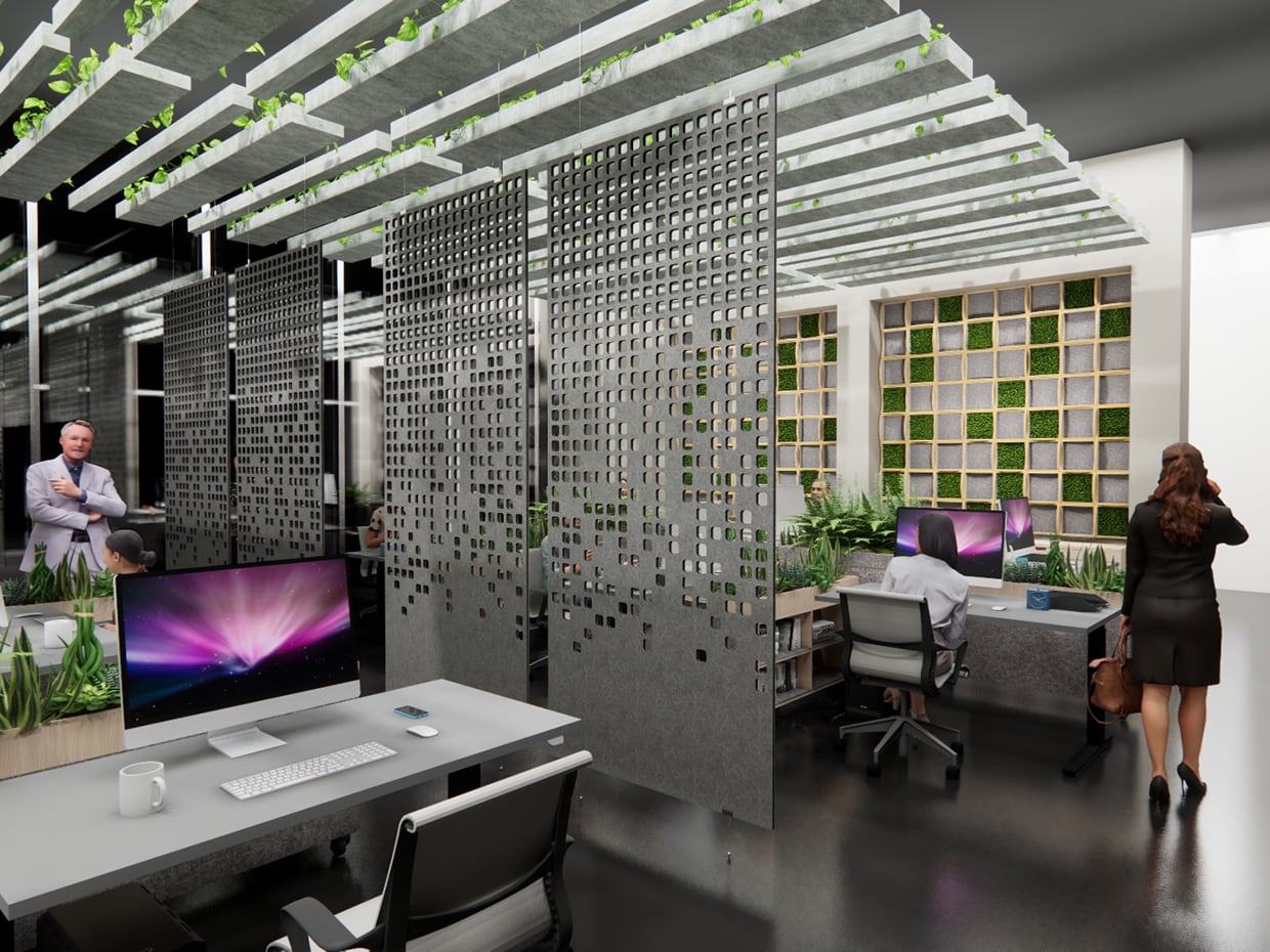 Single Dividers 017 - Felt Movable Partitions | CSI Creative