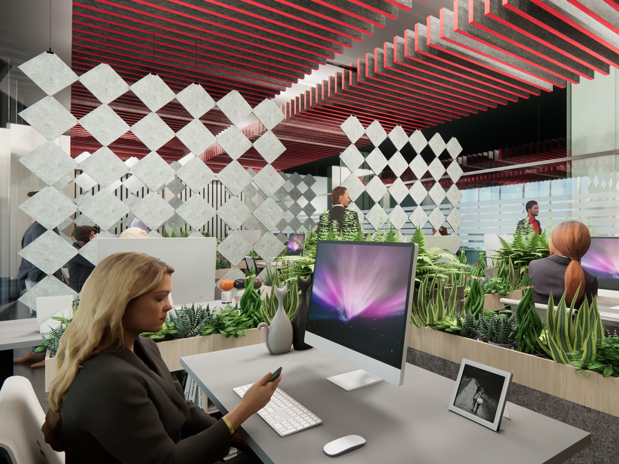 Section Dividers 001 - Sliding Acoustic Room Divider | CSI Creative