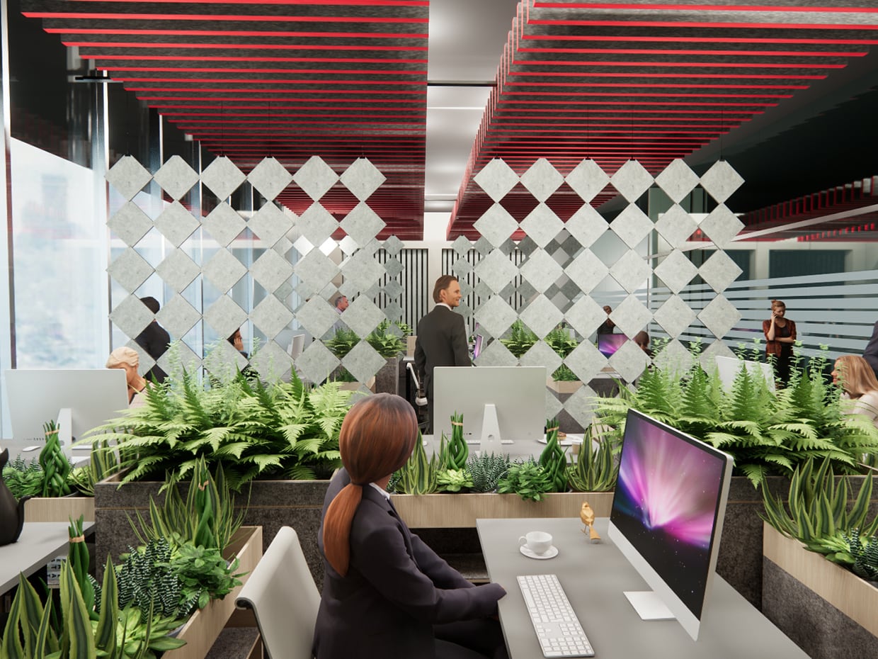 Section Dividers 001 - Sliding Acoustic Room Divider | CSI Creative