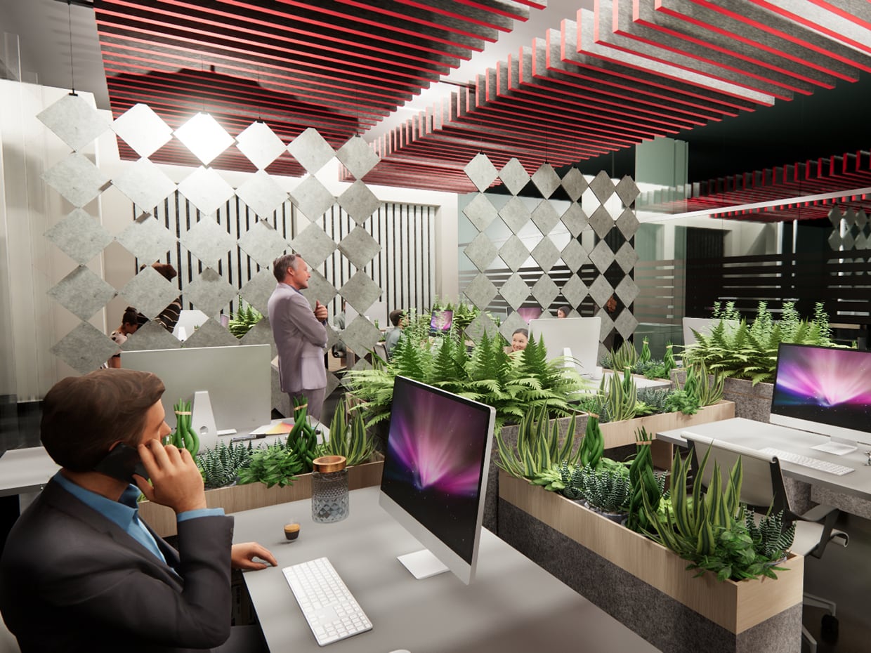 Section Dividers 001 - Sliding Acoustic Room Divider | CSI Creative