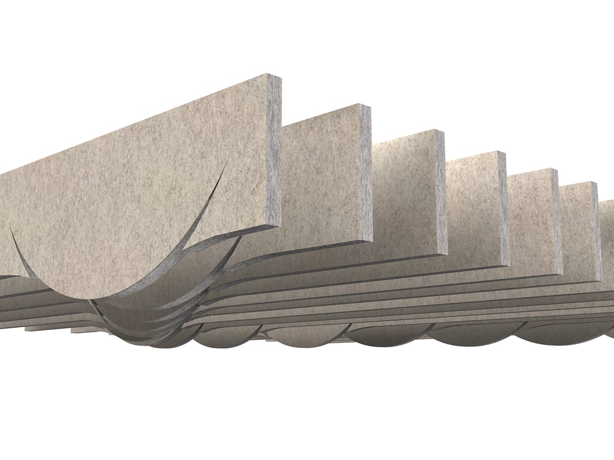 Single Plus Baffles 008 - Felt Acoustic Baffles | CSI Creative