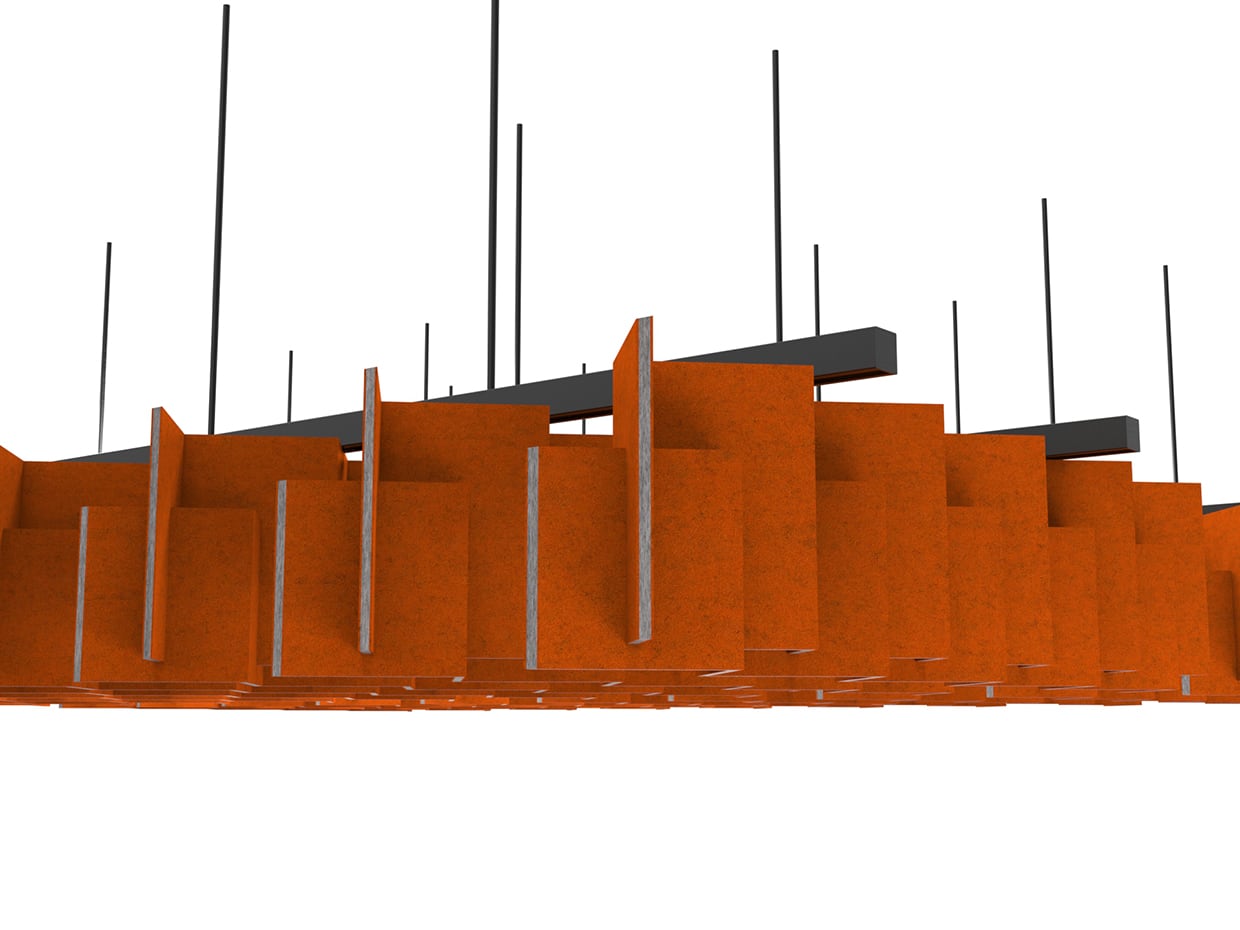 Faceted Baffles 004 - Acoustic Hanging Baffles | CSI Creative