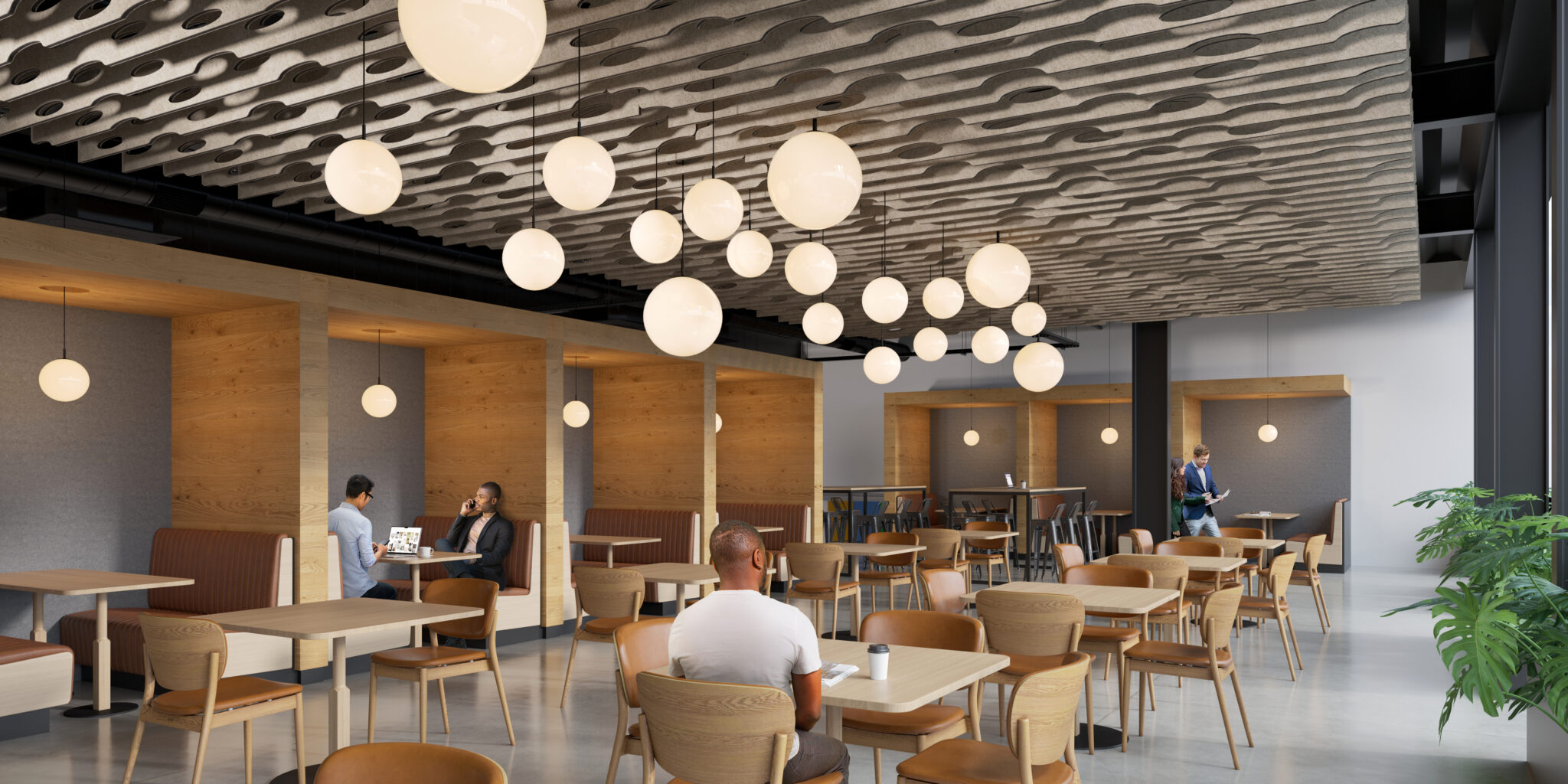 The Different Design Shapes for Ceiling Baffles in Commercial Spaces